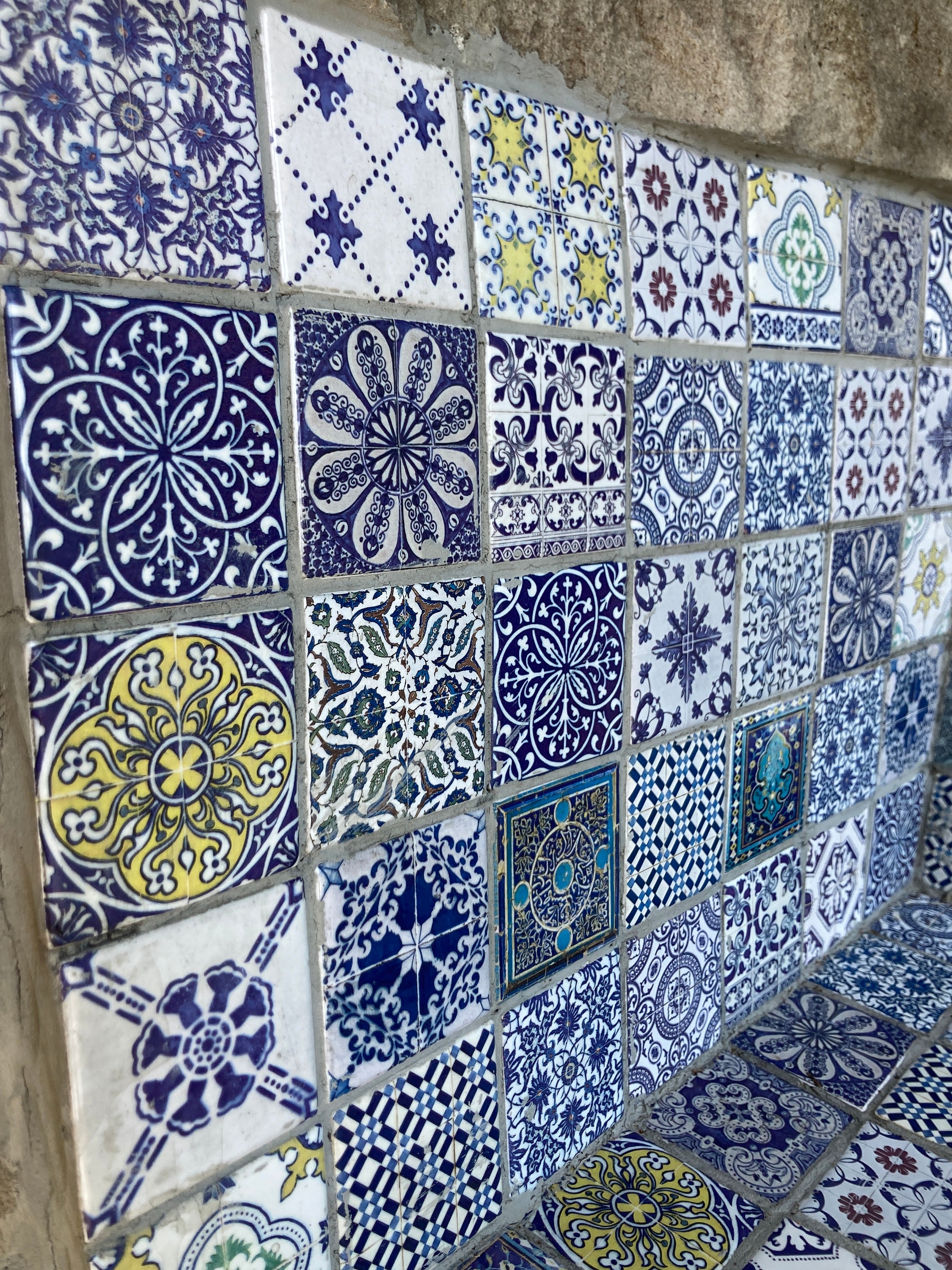 Mediterranean Mosaic Tiles, Vintage Patterned Tiles, Decorative Mixed ...