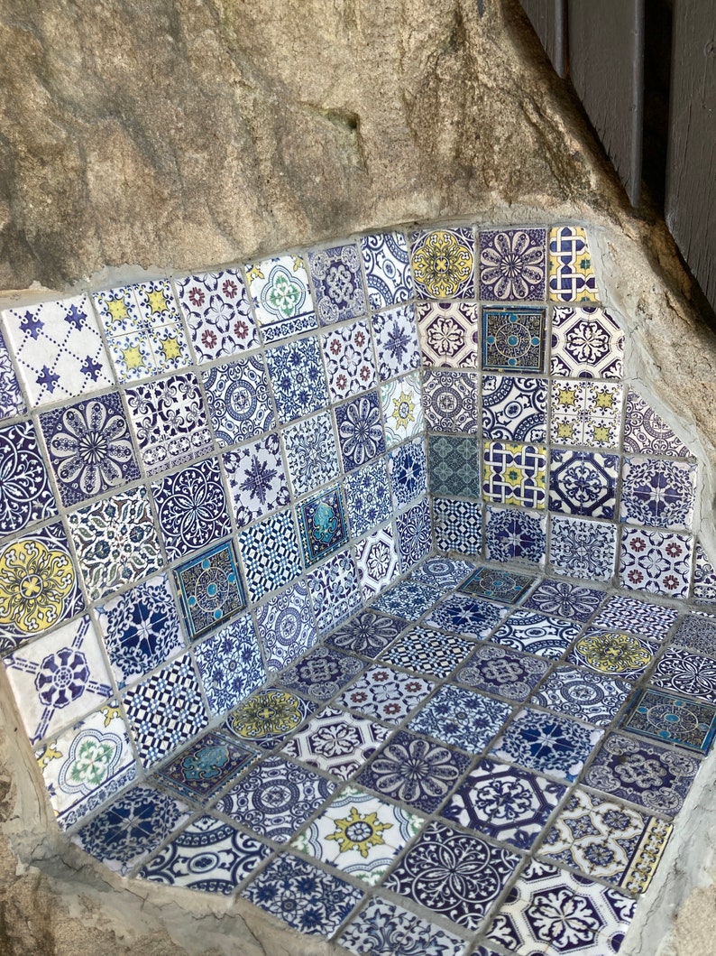 Mediterranean Mosaic Tiles, Vintage Patterned Tiles, Decorative Mixed ...