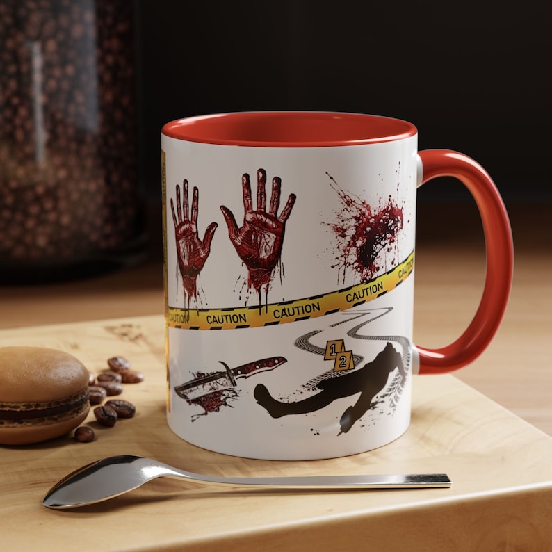 True Crime Mug, Crime Scene Cup, Gift for Mystery Enthusiasts, Criminal ...