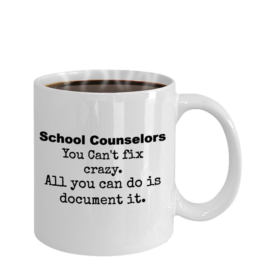 School Counselor Mugs, Funny Counselor Gift, Guidance Mug, Sarcastic ...