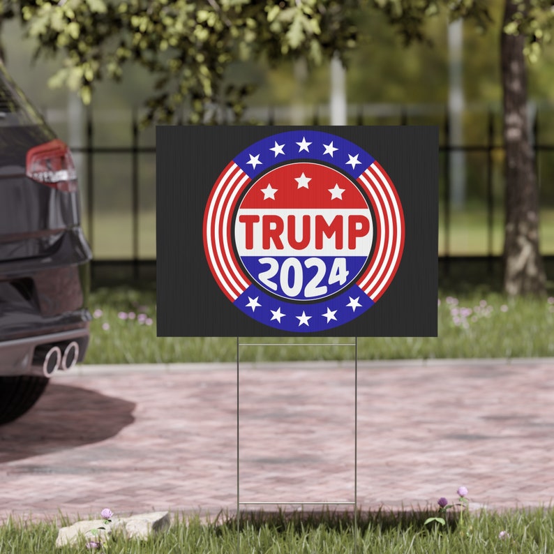 Trump 2024 Yard Sign, Election 2024 Lawn Sign, Trump for President 2024 ...