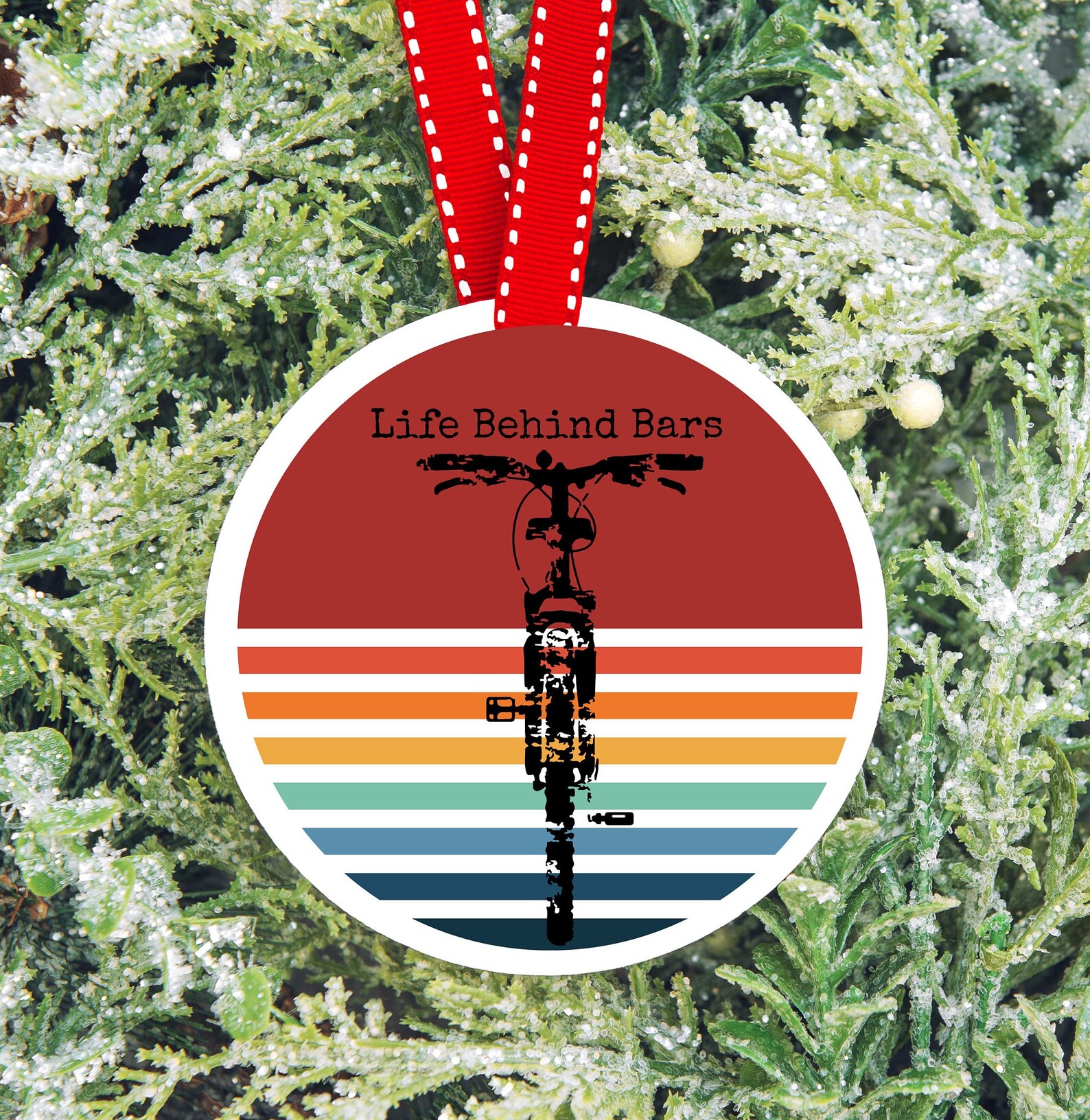 Bicycle Cop Ornament, Cyclist Police Bauble, Unique Gift for Correction ...