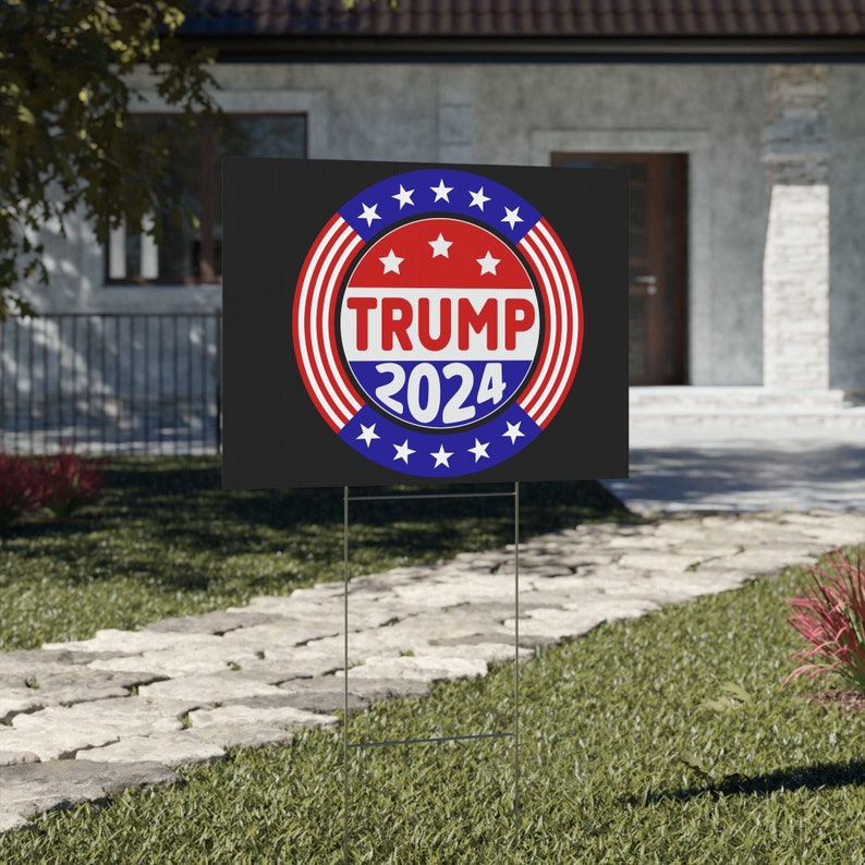 Trump 2024 Yard Sign, Election 2024 Lawn Sign, Trump for President 2024 ...