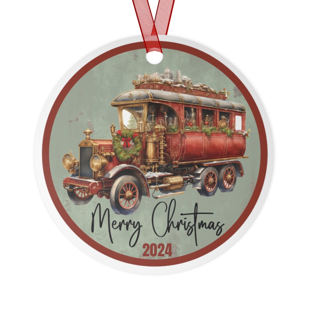 Train Christmas Ornaments, Train Steampunk Bauble, Retro Steampunk ...