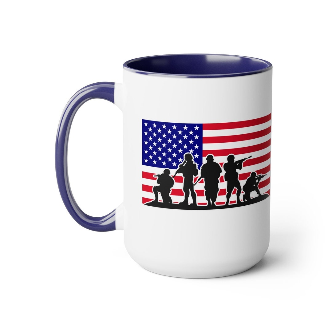 American Flag Mug, Veteran Mug, Flag Cup, Veteran Gift, 4th of July Cup ...