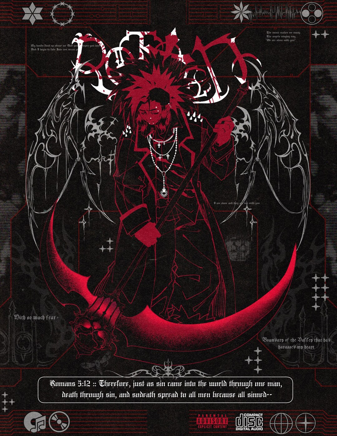 Rotten Work Brutalism Poster Grim Reaper Punk Art - Etsy