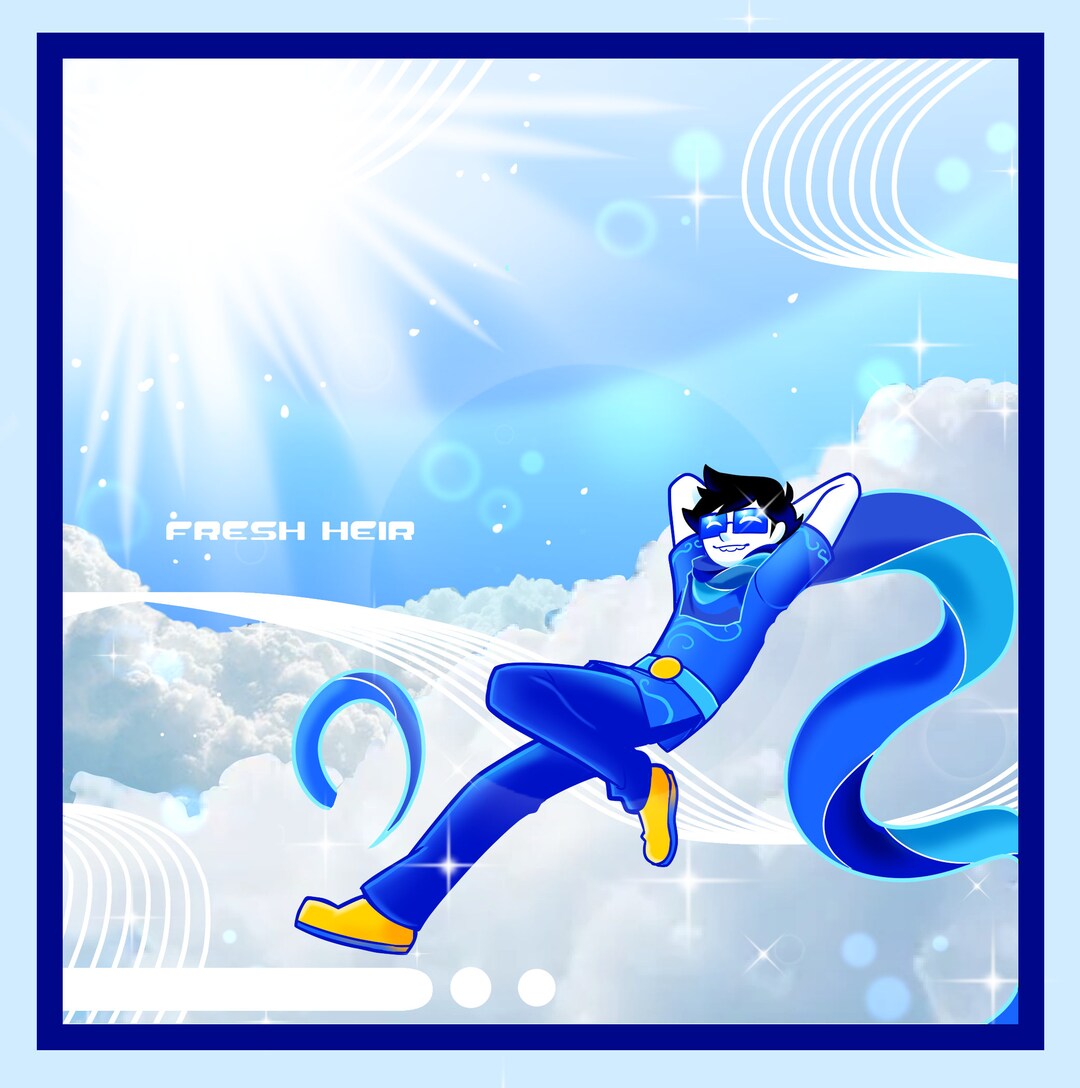 Homestuck Print John Egbert Fresh Heir Y2k 2000s Frutiger Aero Inspired ...