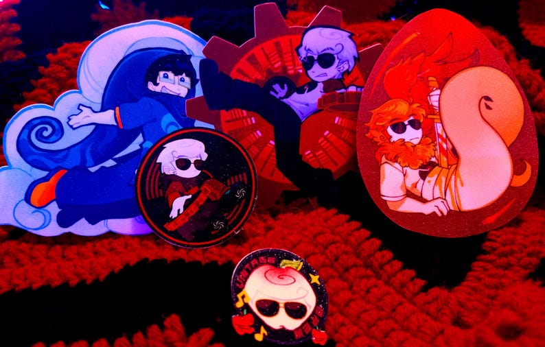 Homestuck - Dave and John Mixed Timelines Sticker Pack - Pepsicola - Etsy
