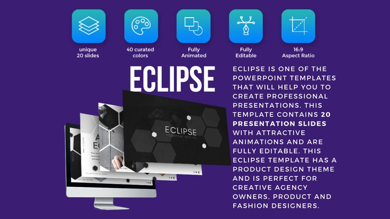 Animated Powerpoint Template: Dynamic Slideshow, Editable Charts - Etsy