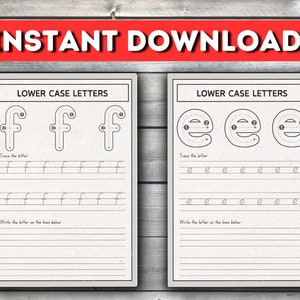 26 ABC Tracing Printable Lowercase Alphabet Tracing Worksheets ...