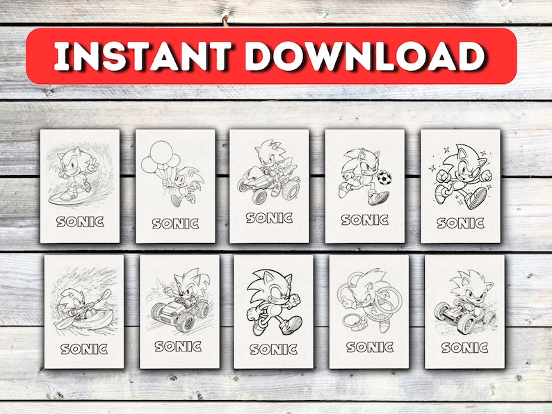 44 Sonic Coloring Pages for Kids, Toddlers, Preschoolers Toddlers ...