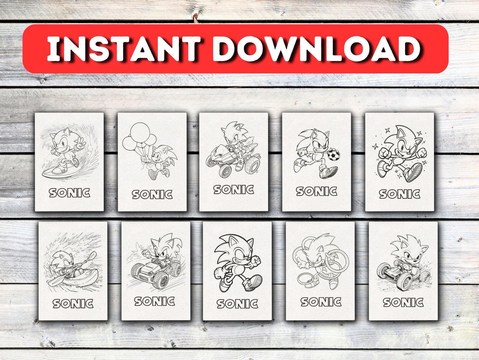 44 Sonic Coloring Pages for Kids, Toddlers, Preschoolers Toddlers ...