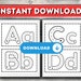 ABC Tracing Printable Cards Alphabet Tracing Worksheets Preschool ...