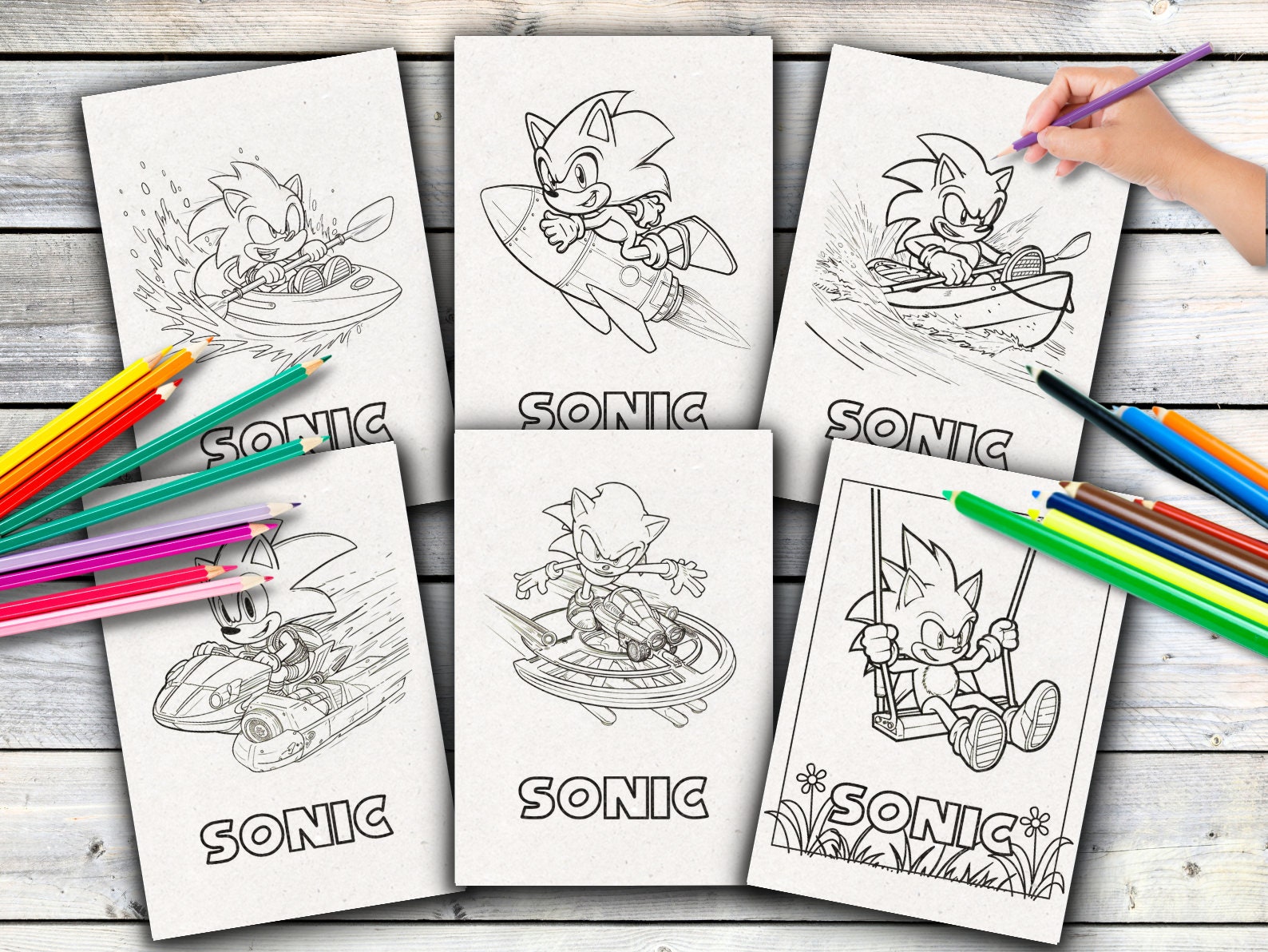 44 Sonic Coloring Pages for Kids, Toddlers, Preschoolers Toddlers ...