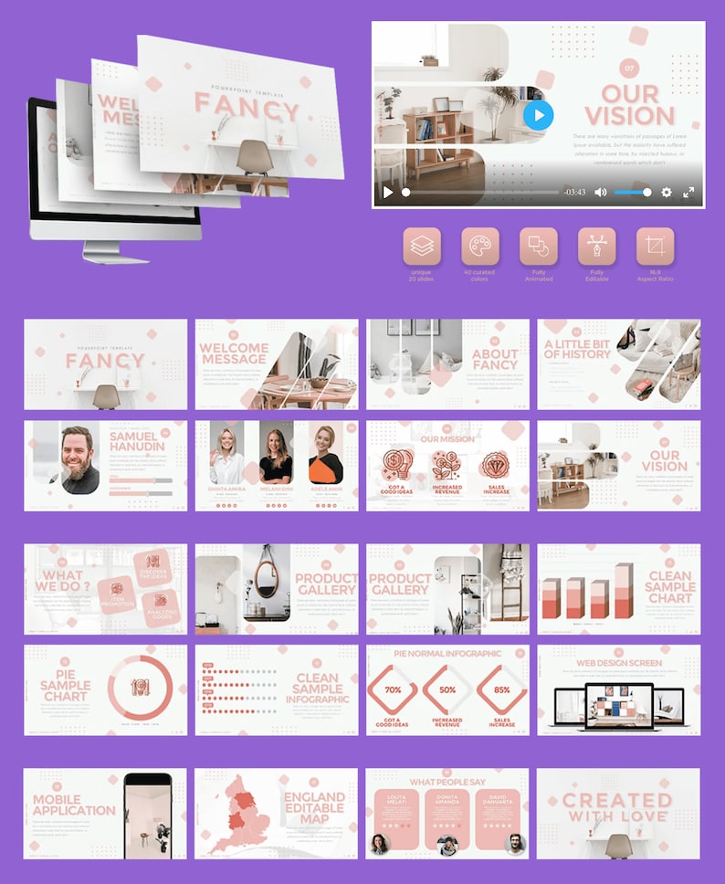 Plantilla animada de PowerPoint Diapositivas Presentación de - Etsy México