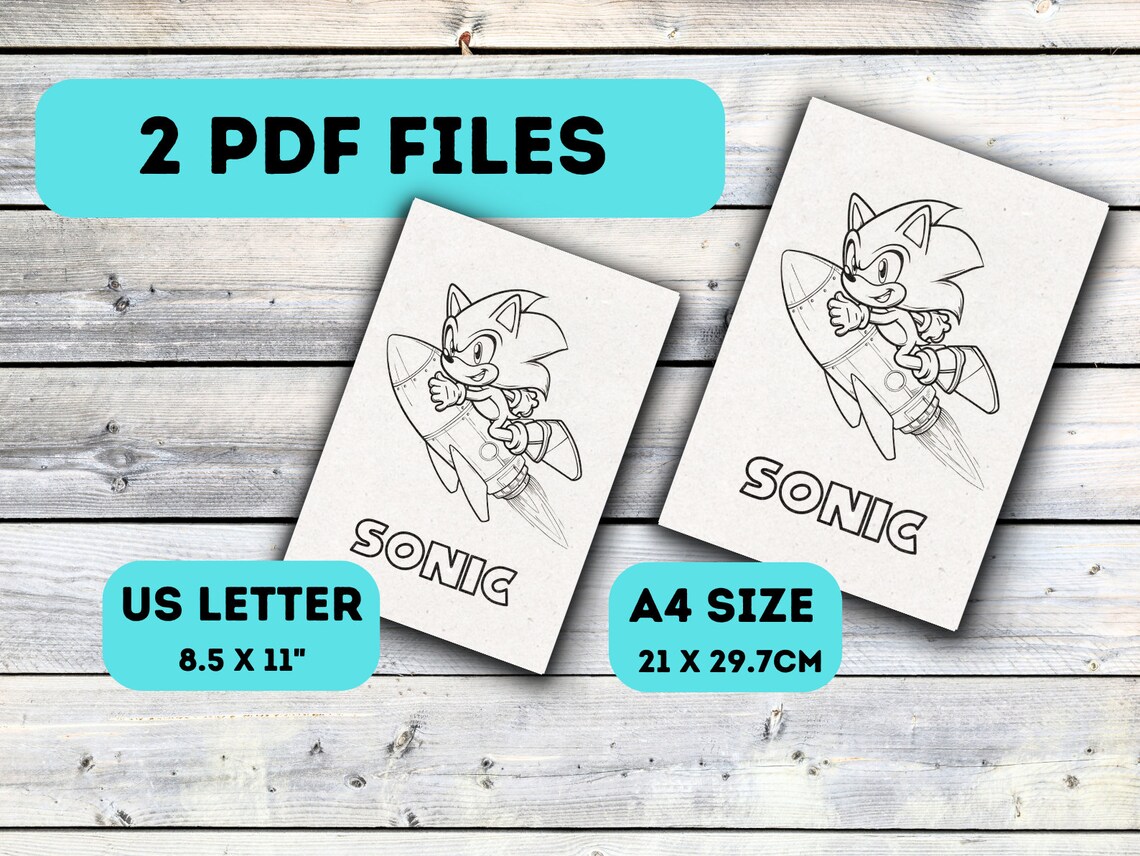 44 Sonic Coloring Pages for Kids, Toddlers, Preschoolers Toddlers ...