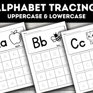 26 ABC Letter Tracing Worksheet Alphabet Worksheet With Pictures ...