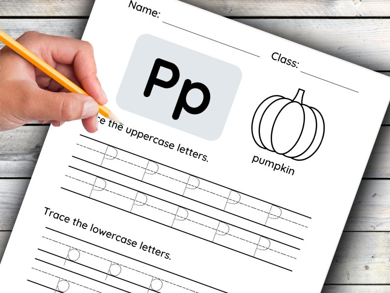 Black and White Letter Tracing Worksheet 26 Alphabet ABC Tracing ...