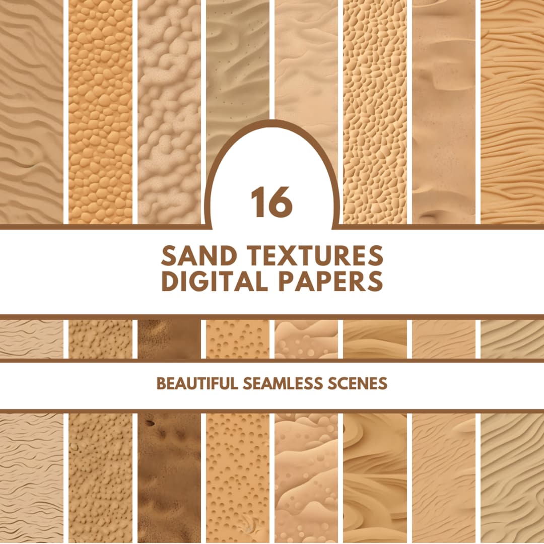 Desert Sand Textures Digital Paper, Beautiful Digital Scenes for ...