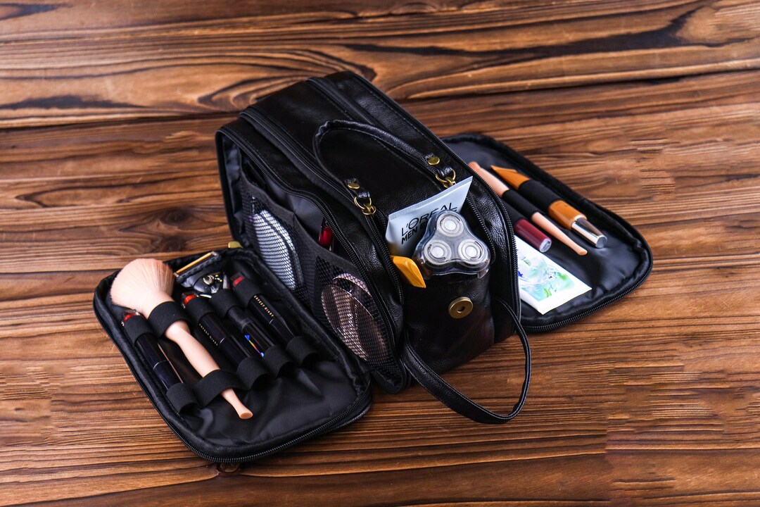 Groomsmen Gift, Groomsmen Proposal, Waterproof Leather Toiletry Bag ...