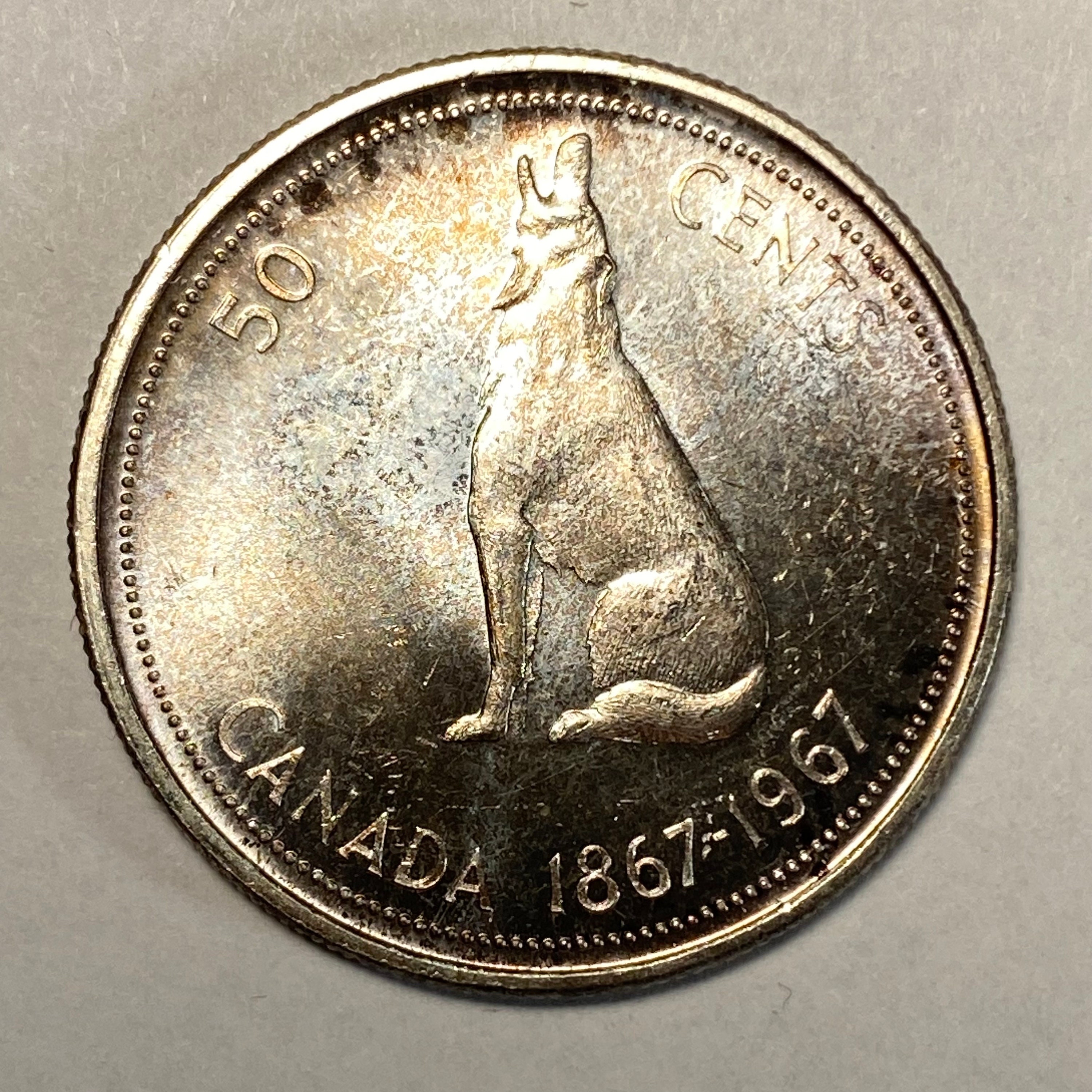 1867-1967 Canadian 50 Cent Coin. - Etsy Canada