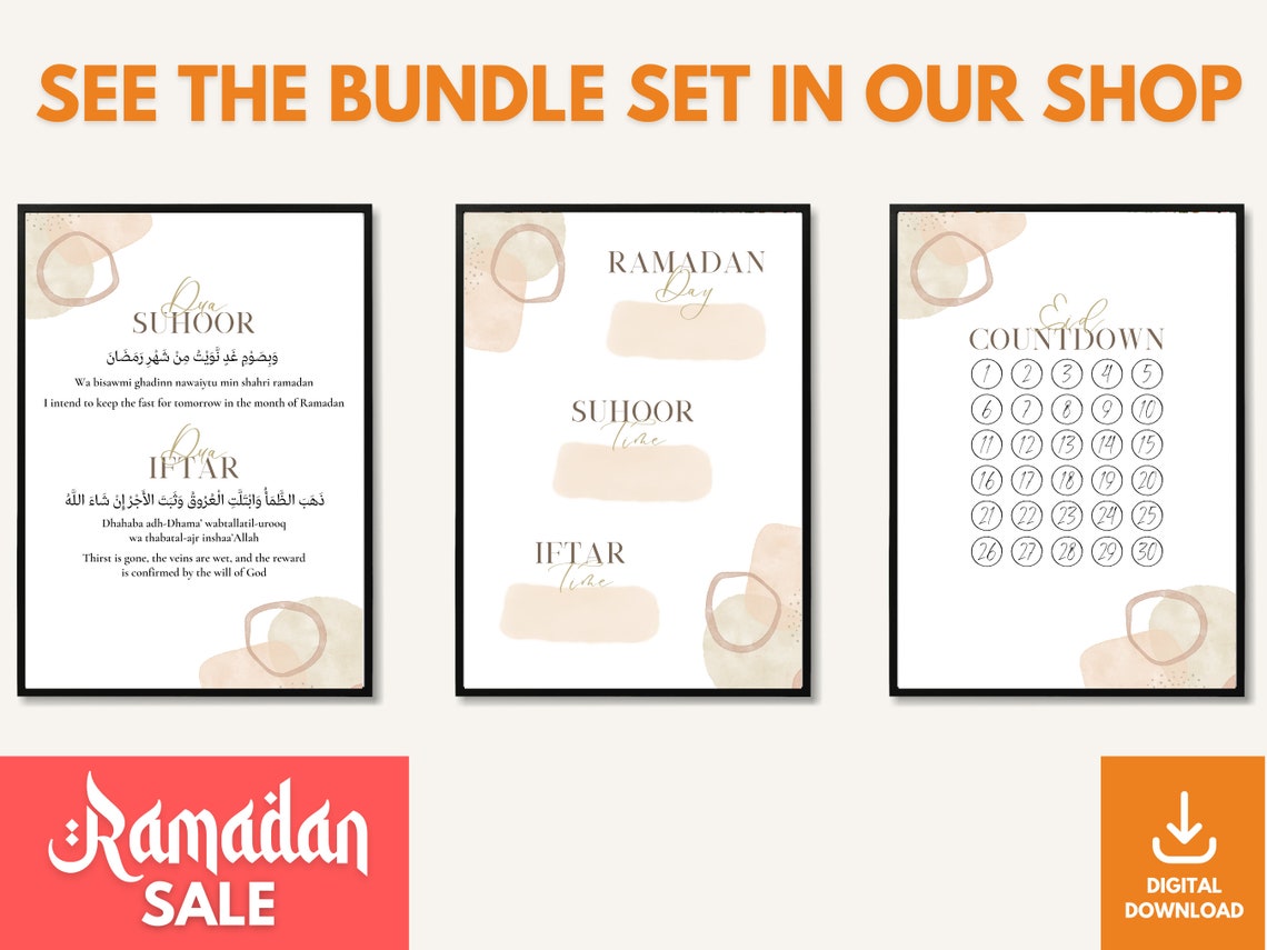Ramadan Eid Countdown Calendar, Ramadan Countdown Calendar, Advent ...