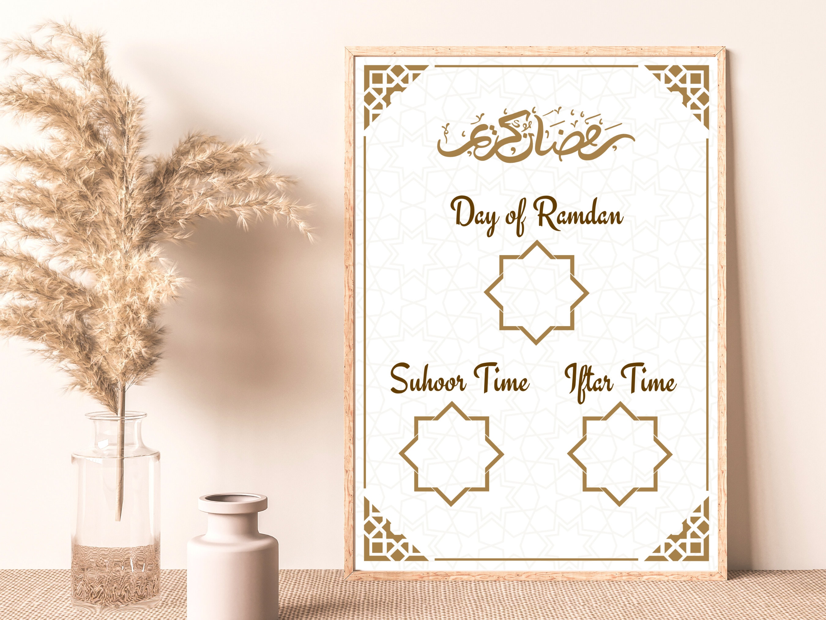 Printable Ramadan Time Tracker, Ramadan Timetable, Suhoor Iftar Time ...