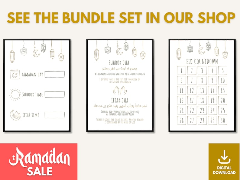 Ramadan Printable Ramadan Time Tracker, Ramadan Iftar Time Ramadan ...