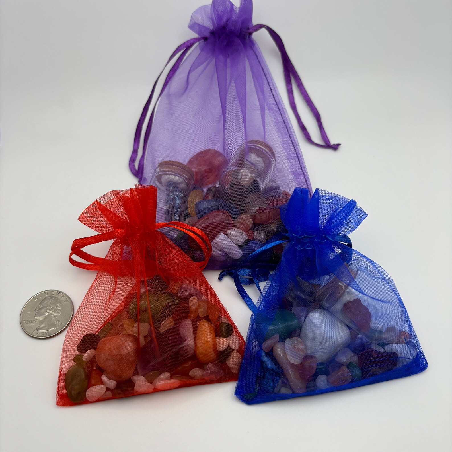 Rainbow Crystal Scoop, Mystery Crystal Confetti, Moonstone, Fire Quartz ...