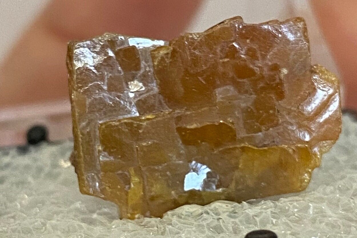 Wulfenite Rare Crystal in Perky Box, Butterscotch Yellow Blade ...