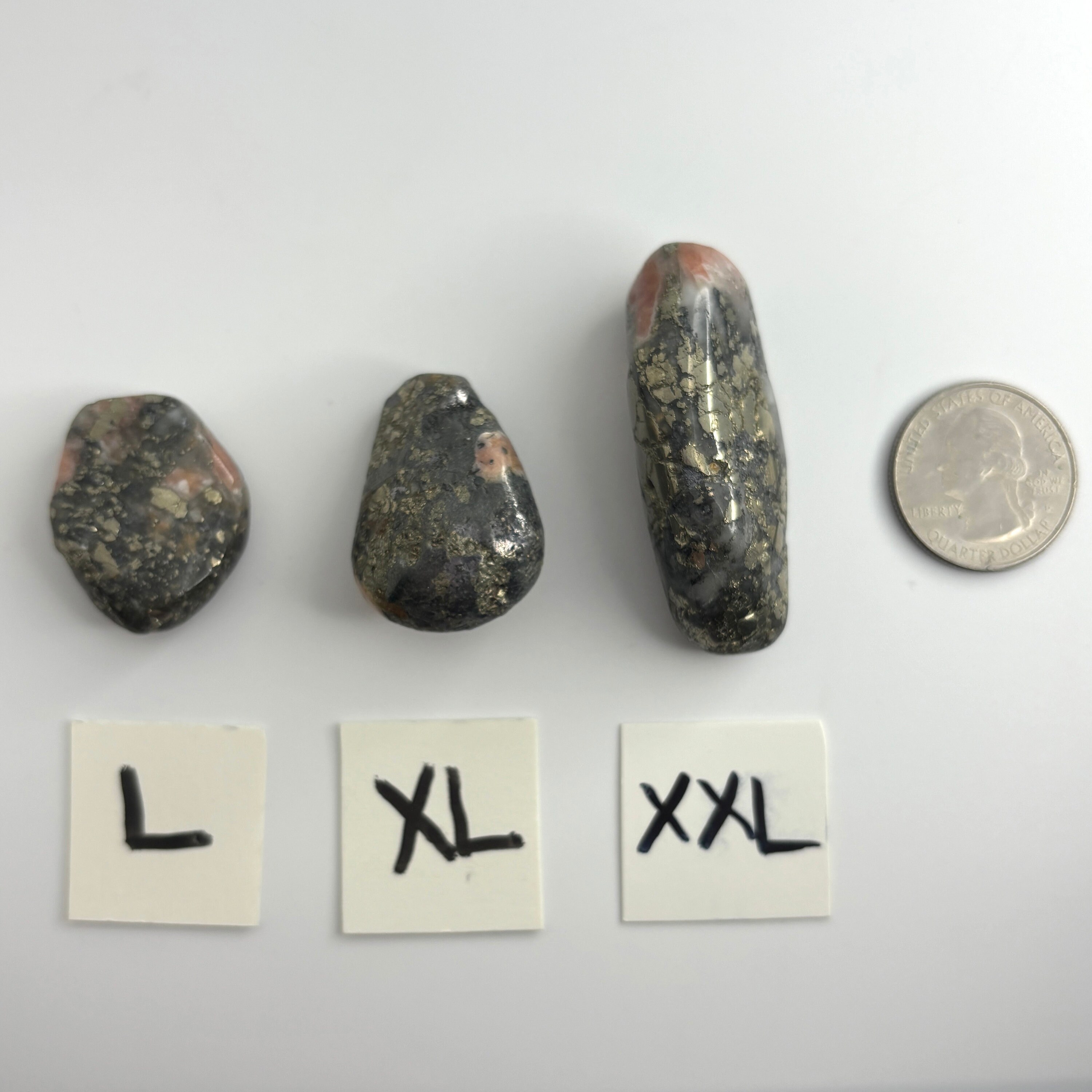 Triplite Wagnerite and Pyrite Tumbled Crystal, Tumbled Pyrite Triplite ...