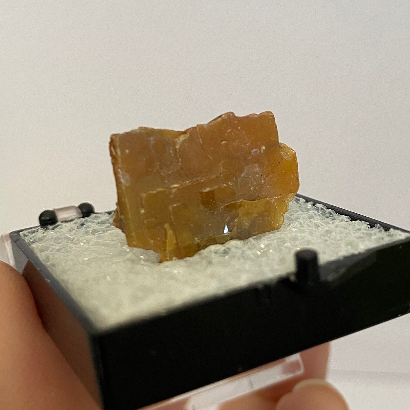 Wulfenite Rare Crystal in Perky Box, Butterscotch Yellow Blade ...