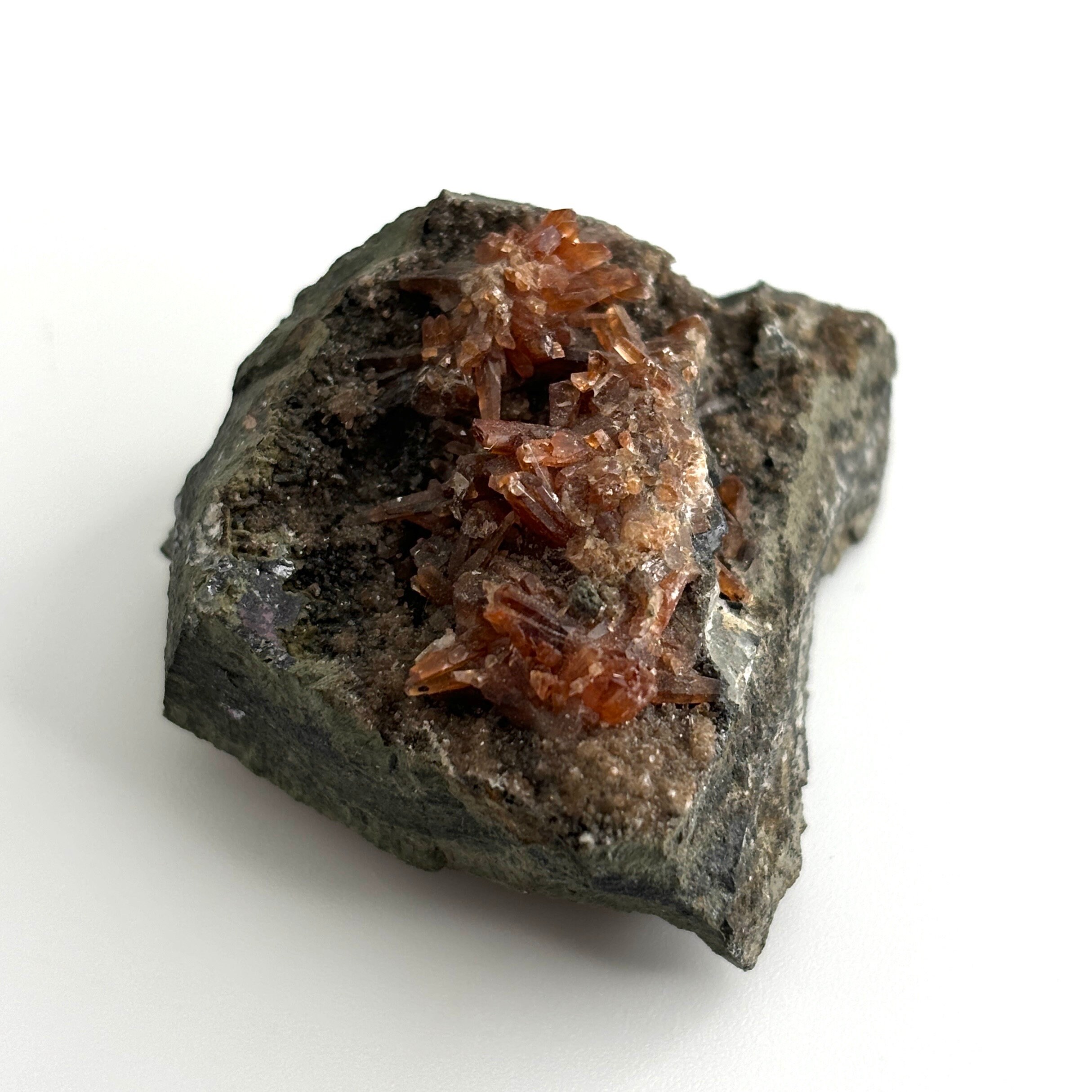 Inesite Crystal on Matrix, Rare Red Inesite Mineral Specimen - Etsy