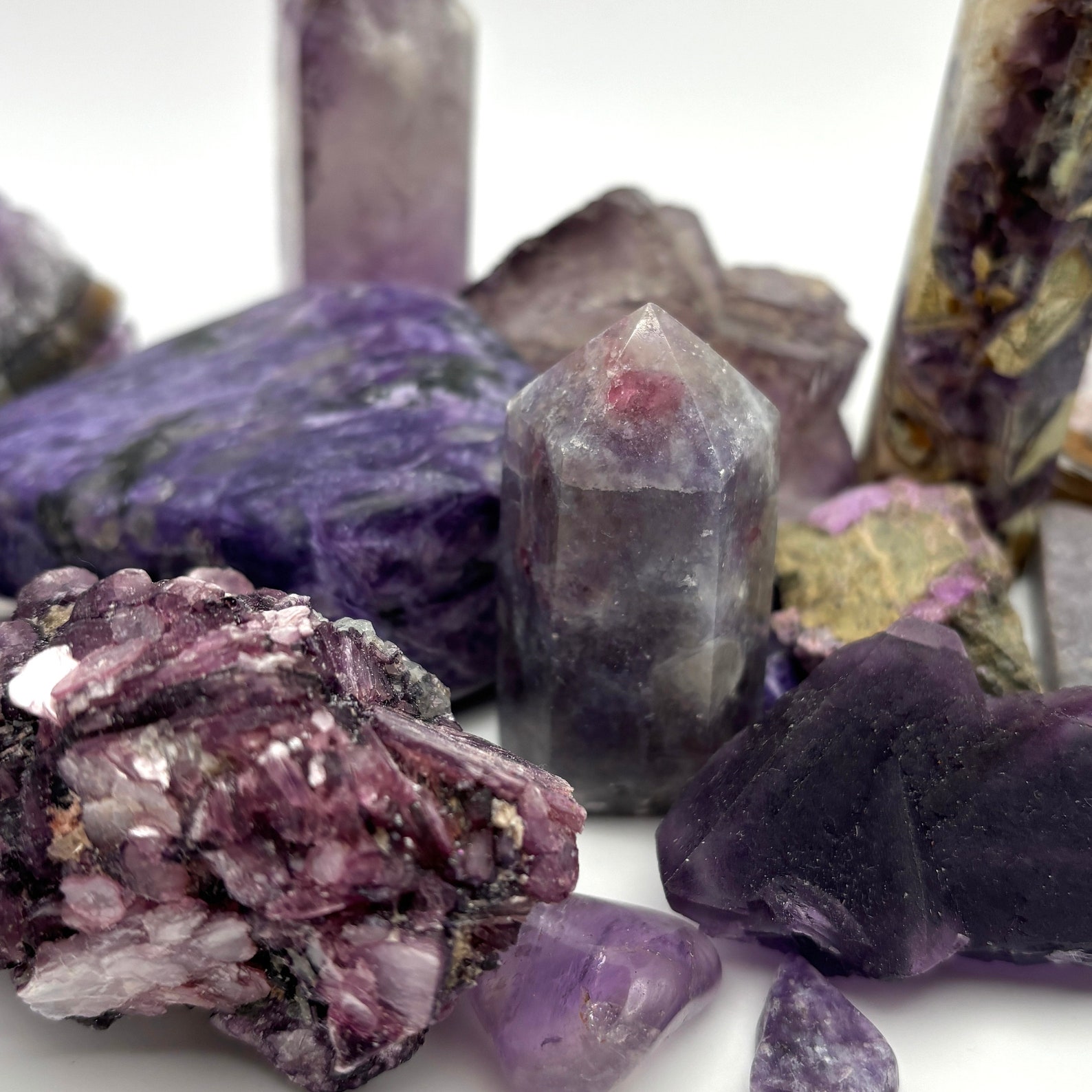RAINBOW Crystal Gift Set, Raw Polished and Tumbled Crystals ...