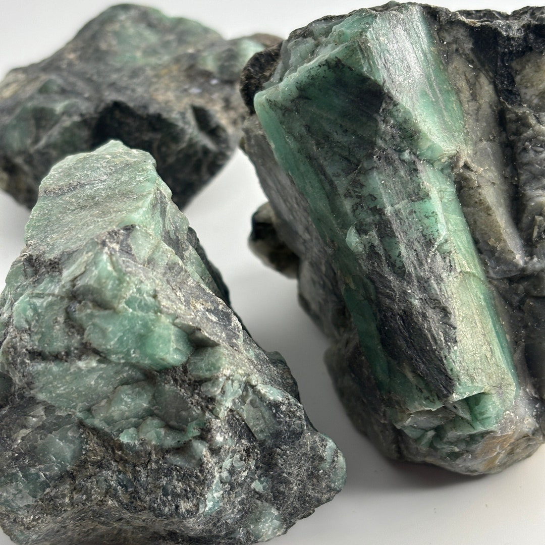 Large Raw Emerald YOU PICK, Rough Green Emerald Crystal Mineral ...