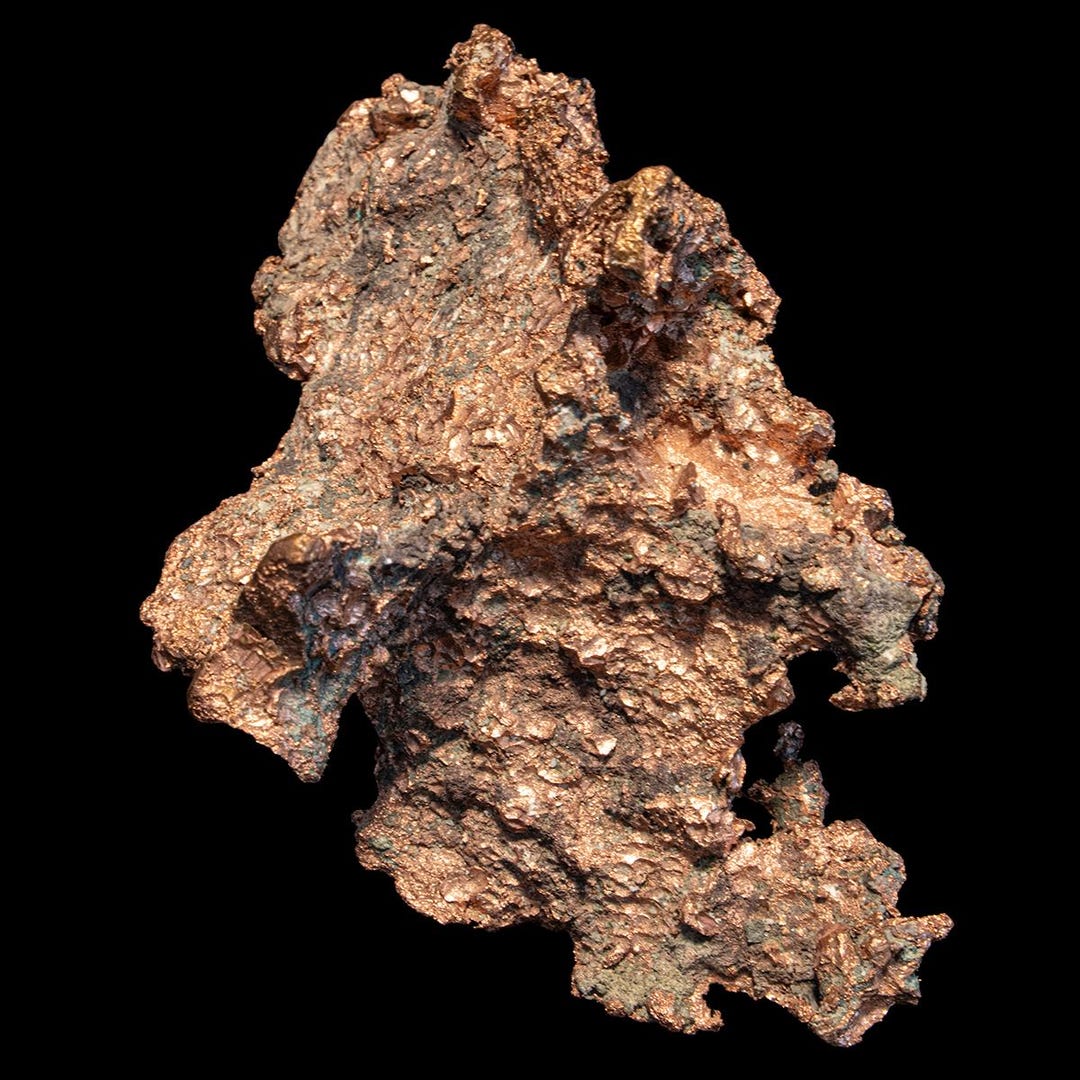 HUGE Native Copper Mineral Specimen, Collector's Display Mineral ...