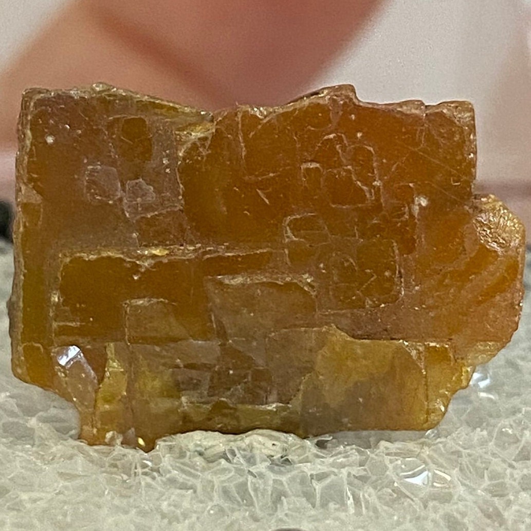 Wulfenite Rare Crystal in Perky Box, Butterscotch Yellow Blade ...