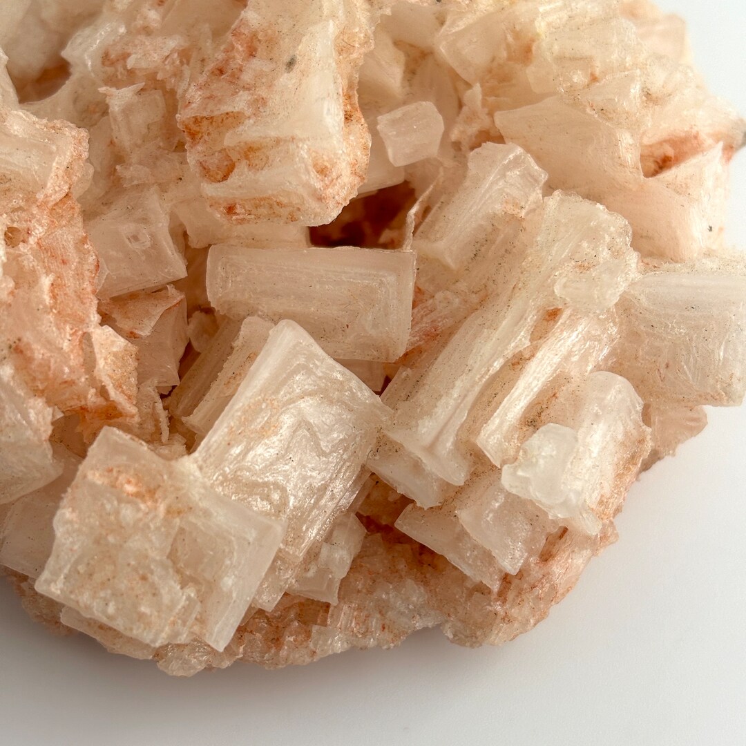 Pink Halite Crystal Cluster From Searles Lake, Hoppered Raw Pink Halite ...