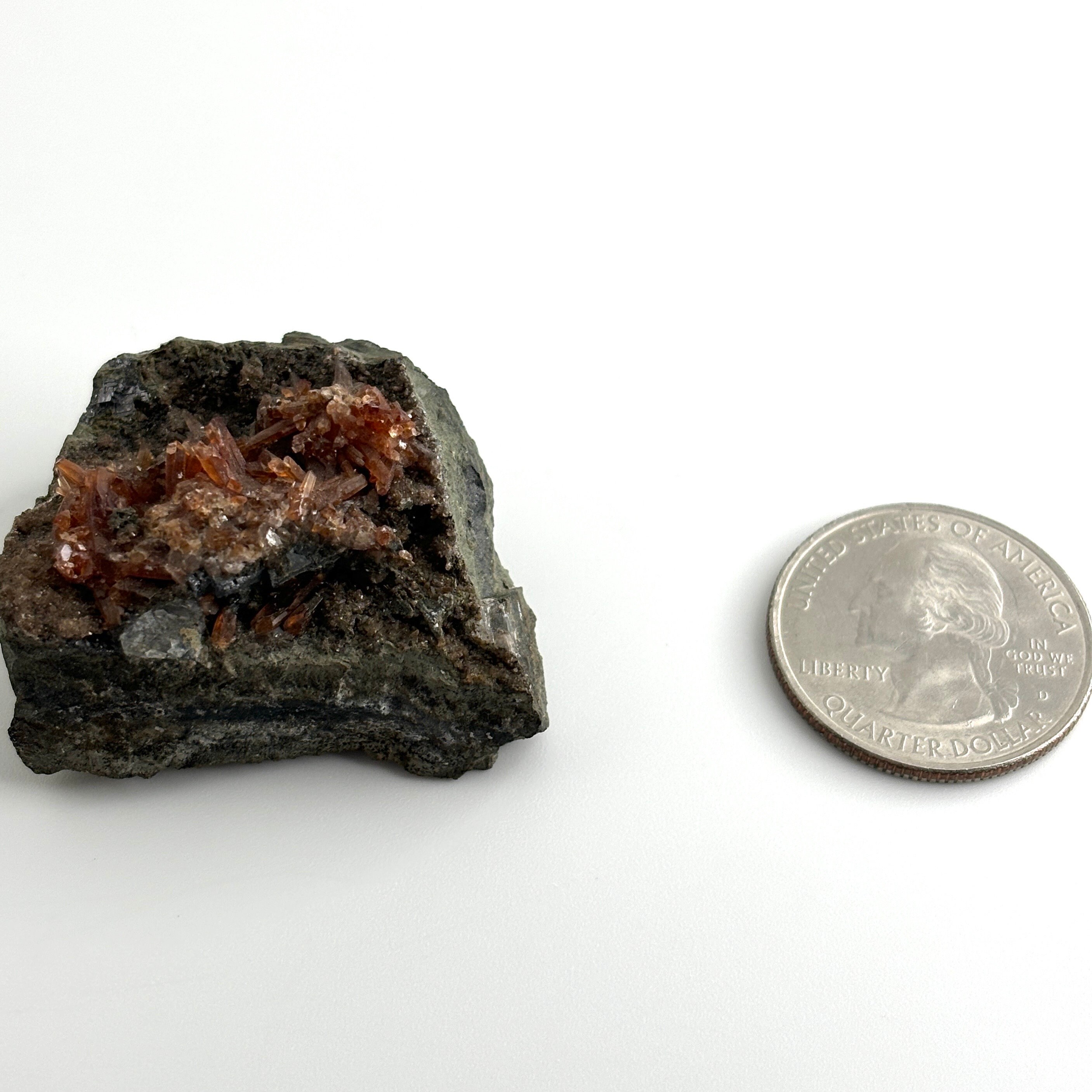 Inesite Crystal on Matrix, Rare Red Inesite Mineral Specimen - Etsy