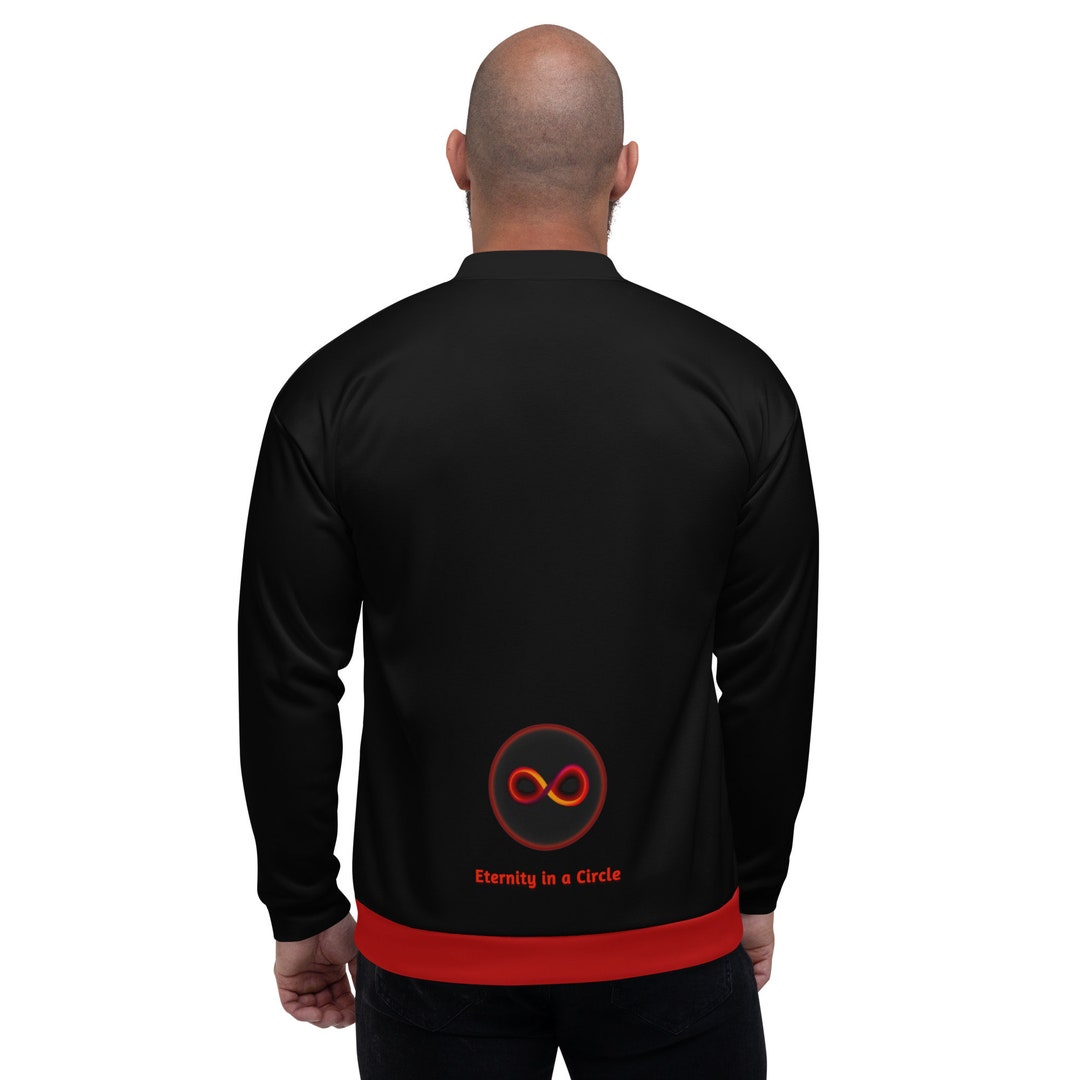 ETERNITY IN A CIRCLE Unisex Bomber Jacket Back Words - Etsy