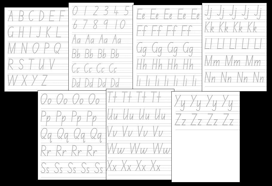 30 Handwriting Worksheets / Alphabet Letters / Numbers / Shapes / Words ...