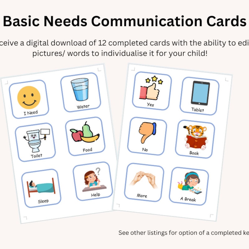 Communication Cards - Etsy