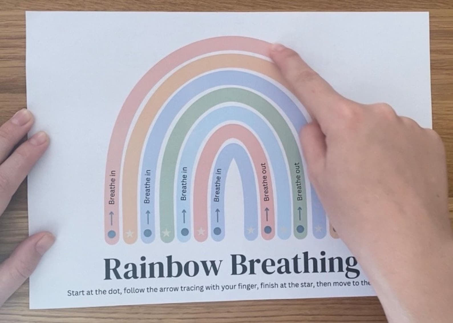 Mindfulness Breathing Cards for Kids - Tracing Breathing Activity Cards ...