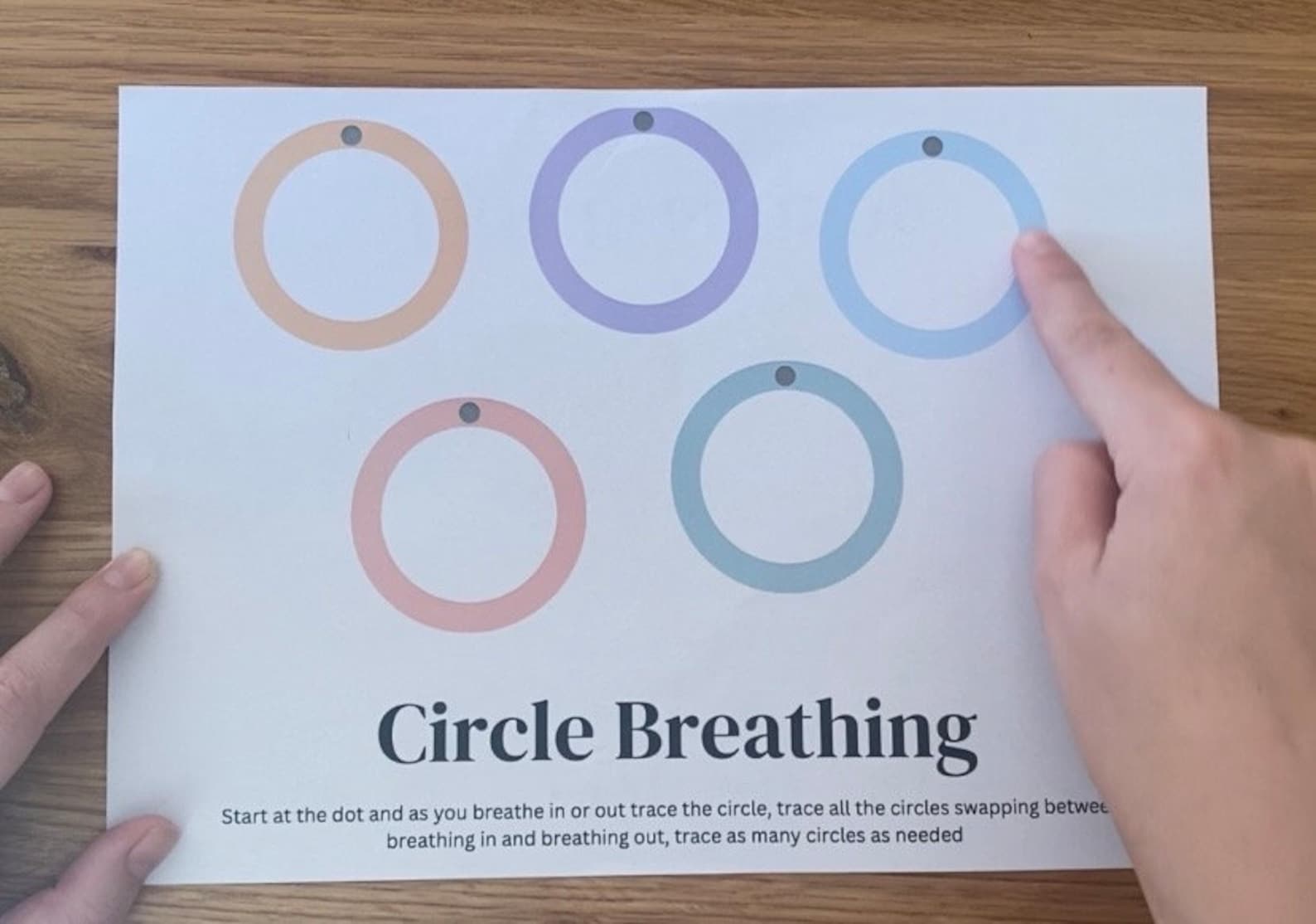 Mindfulness Breathing Cards for Kids - Tracing Breathing Activity Cards ...