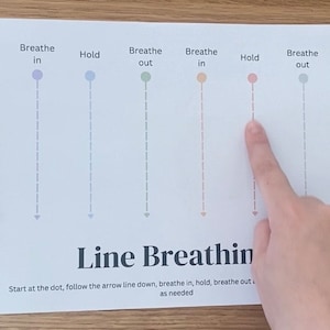 Mindfulness Breathing Cards for Kids - Tracing Breathing Activity Cards ...