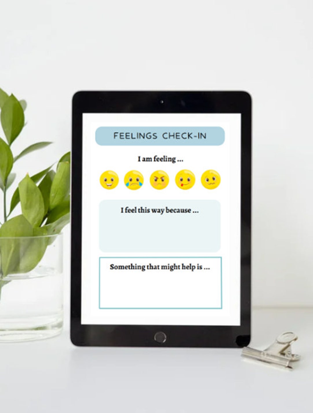 Feelings Check-in/ Emotional Regulation/ Childrens Feelings / Worksheet ...