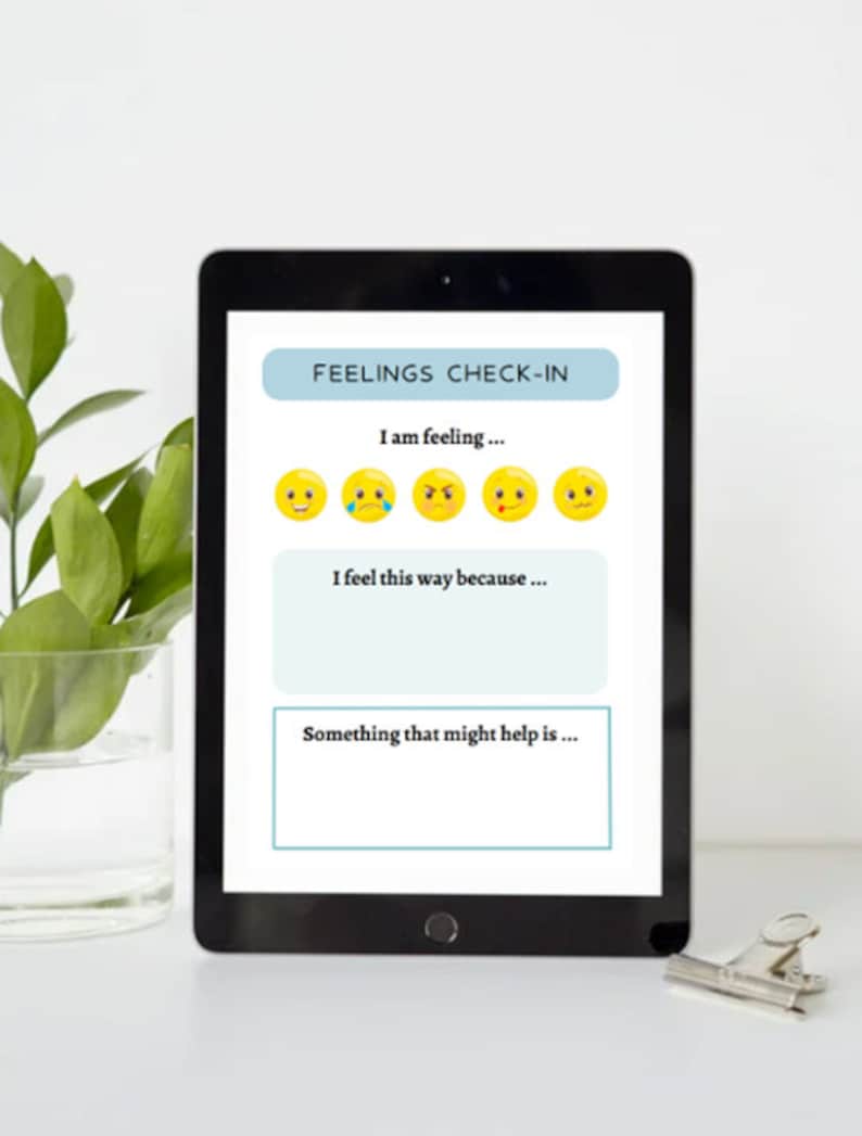 Feelings Check-in/ Emotional Regulation/ Childrens Feelings - Etsy