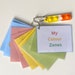 Emotional Regulation Flash Cards: Zones of Regulation Keyring - Etsy