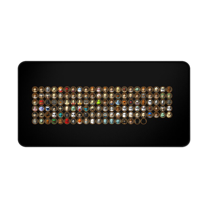 Character Icons Gaming Desk Mat - Etsy