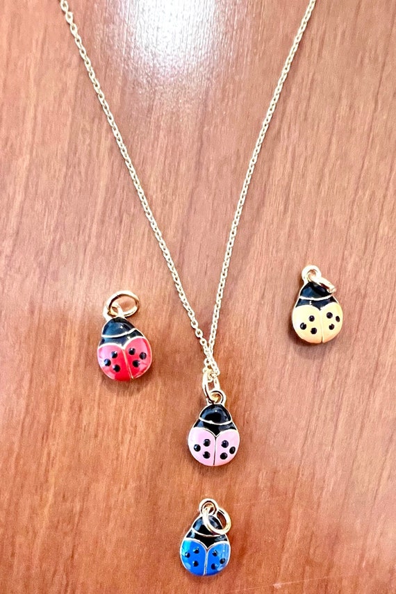 Joan Rivers, Ladybug, Charms, Pendant Necklace, Four … - Gem